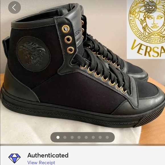 Versace | Shoes | Versace Tessutovitelo High Top Sneakers | Poshmark